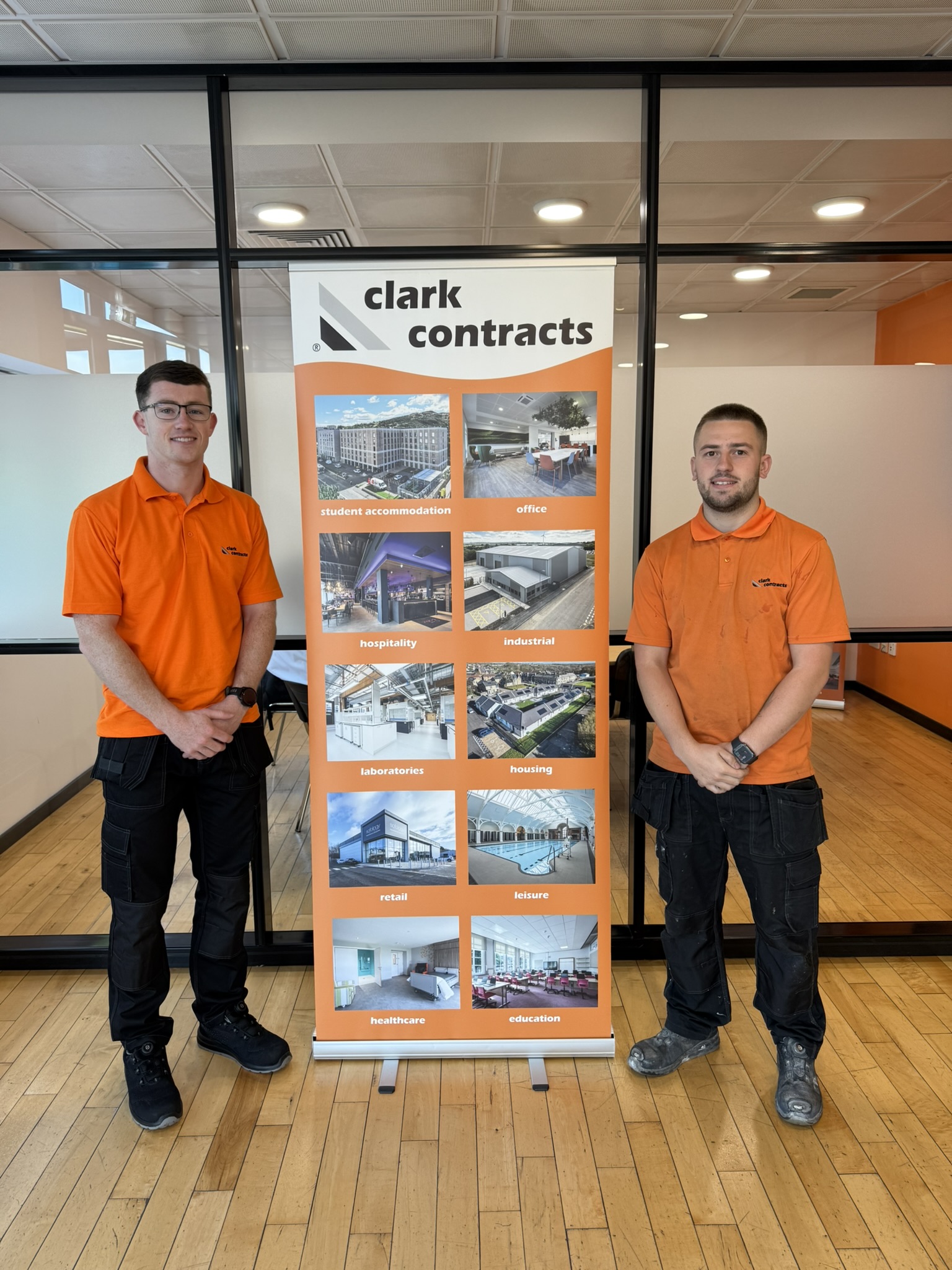 Double apprenticeship completion at Clark Contracts | Scottish Construction Now